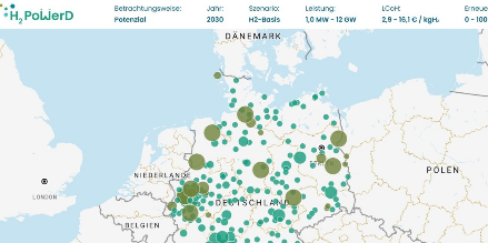 Grüner Wasserstoff in Deutschland: Neuer Atlas zeigt beste Elektrolyseur-Standorte